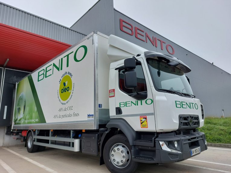 Les premiers véhicules B100 chez BENITO | Transports BENITO